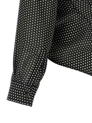 Junya Watanabe Polka Dot Silk-effect Shirt - Multicolor