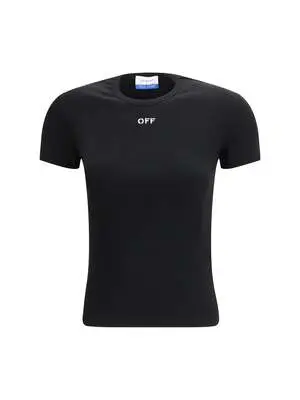 Off-White OFF-WHITE Off Stamp Rib Basic T-shirt Black