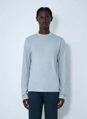 RIER Long Sleeve Crewneck Top - Gray