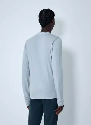 RIER Long Sleeve Crewneck Top - Gray