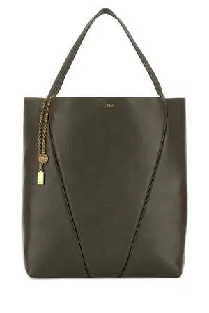Chloé Large Spin Shopping Bag - Gray