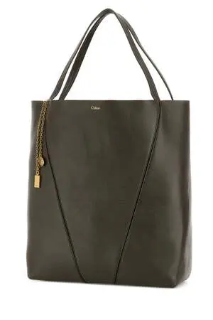 Chloé Large Spin Shopping Bag - Gray