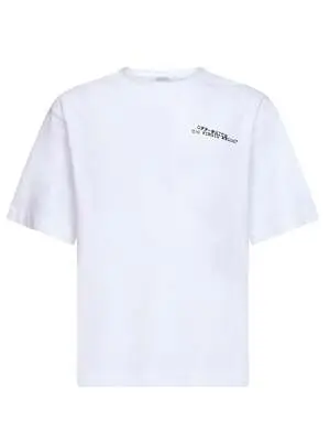 Off-White White Cotton Jersey Type Arrow Skate T-shirt - Multicolor