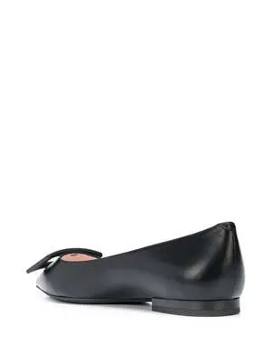 ROGER VIVIER Gommettine Leather Buckle Ballet Flats