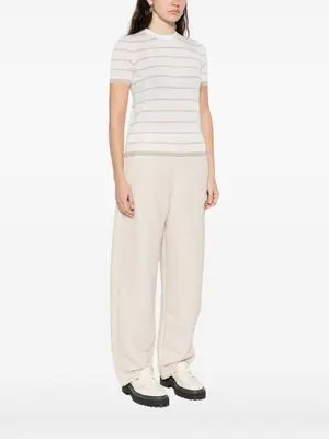 Max Mara Striped Knit T-shirt - Multicolor