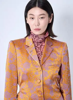 Dries Van Noten Floral Embroidered Tailored Coat