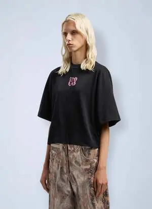 Palm Angels Classic Logo Cropped T-shirt