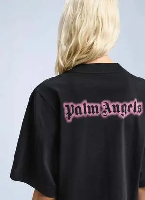 Palm Angels Classic Logo Cropped T-shirt