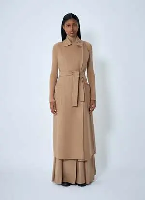 Max Mara Tailored Maxi Wool Blend Waistcoat - Multicolor