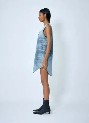 DIESEL® Sleeveless V-neck Denim Dress