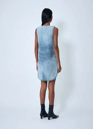 DIESEL® Sleeveless V-neck Denim Dress