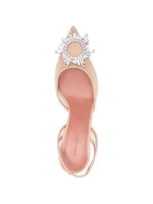 Amina Muaddi Begum Embellished Slingback Pumps - Multicolor