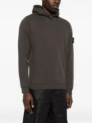 Stone Island Logo Cotton Hoodie - Multicolor