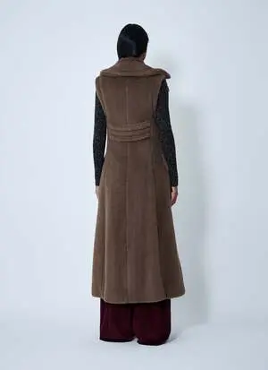 Max Mara Double-breasted Fleece Gilet