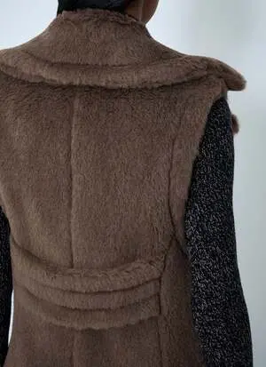 Max Mara Double-breasted Fleece Gilet