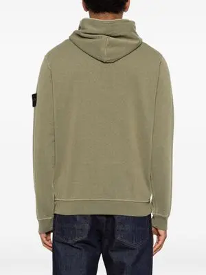 Stone Island Logo Cotton Hoodie - Multicolor
