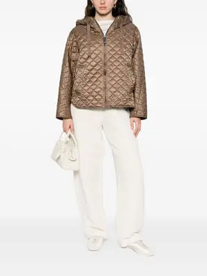 Max Mara Padded Quilted Blouson Jacket - Multicolor