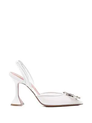 Amina Muaddi Begum Embellished Slingback Pumps