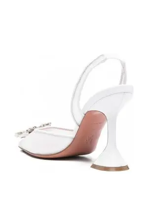 Amina Muaddi Begum Embellished Slingback Pumps
