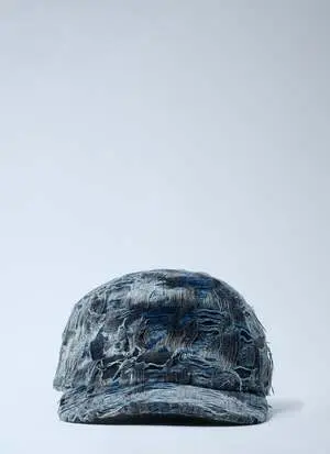 DIESEL® Distressed Denim Baseball Cap - Gray