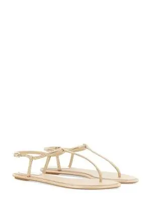 Rene Caovilla Sandalo Diana Embellished Sandals - Cream