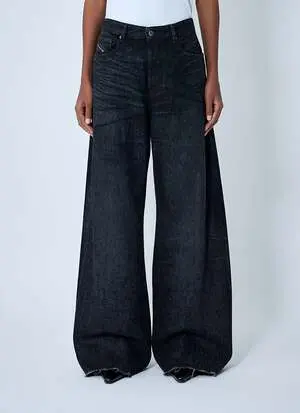 DIESEL® 1996 D-sire-fsh Wide-leg Jeans - Black