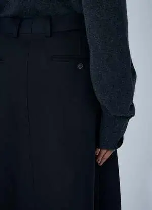 TOTEME Mid Rise A-line Pleated Skirt