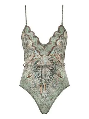 Zimmermann Wonderlust One Piece Swimsuit - Multicolor