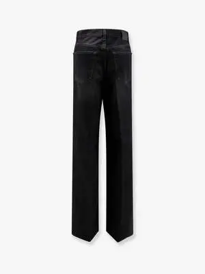 TOTEME Wide Leg Black Denim Jeans - Multicolor