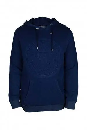 Balmain Sweatshirt With Embossed Logo - Blue