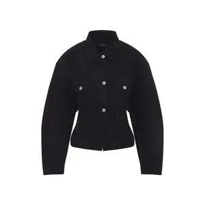 Women's Black Cotton Jackets