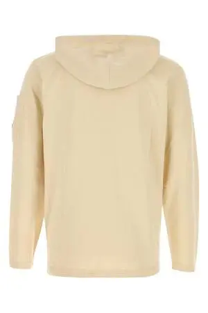 C.P. COMPANY Sand Knit Hooded Sweatshirt - Brown