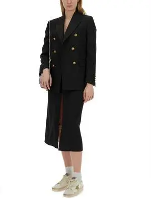 GOLDEN GOOSE Double-breasted Jacket In Virgin Wool
