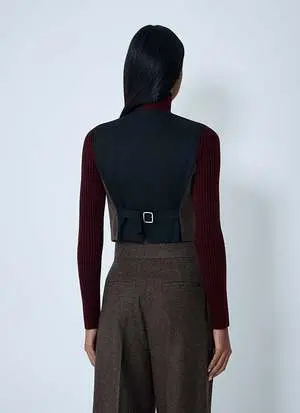 Max Mara Wool Twill Waistcoat