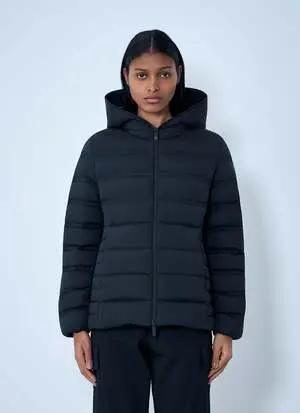 Moncler Alete Padded Quilted Hooded Zip-up Jacket - Black