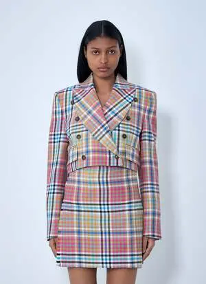 VIVIENNE WESTWOOD Cropped Double-breasted Blazer