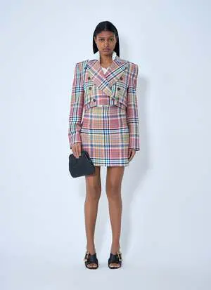 VIVIENNE WESTWOOD Cropped Double-breasted Blazer