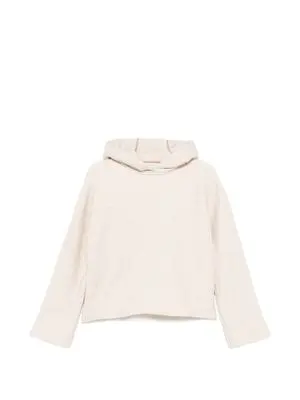 Max Mara Cotton Hoodie With Embroidered Logo - Multicolor