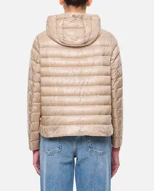 Herno Down Jacket With Hood And Drawstring Detail - Multicolor