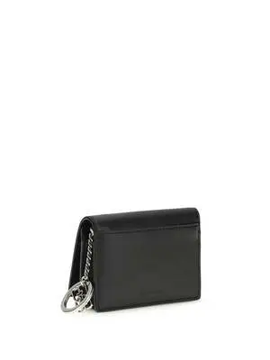 GANNI Poodle Print Card Holder - Black