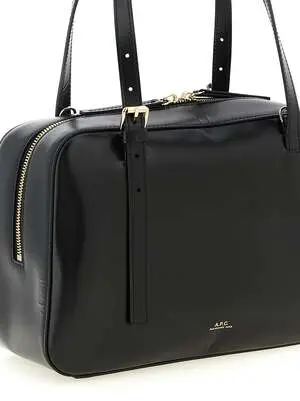 A.p.c. Virginie Box Smooth Leather Handbag