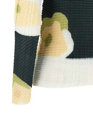 Issey Miyake Verve Pleats Long Sleeve Top
