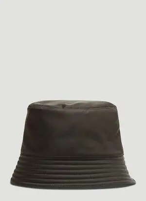 Prada Nylon Logo Bucket Hat - Black