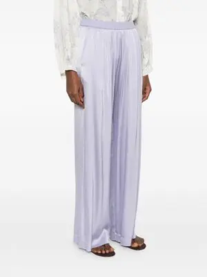 FORTE_FORTE Silk Satin Trousers - Multicolor
