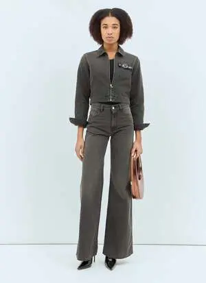 Coperni Workwear Denim Jacket With Belted Chest Pocket