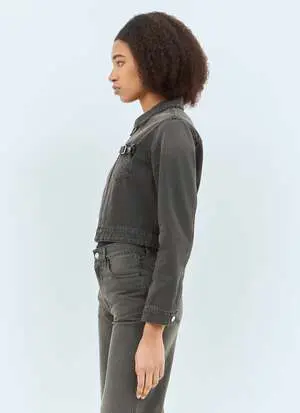 Coperni Workwear Denim Jacket With Belted Chest Pocket
