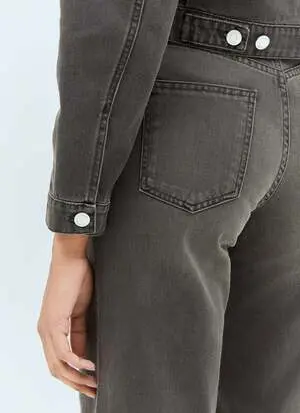 Coperni Workwear Denim Jacket With Belted Chest Pocket