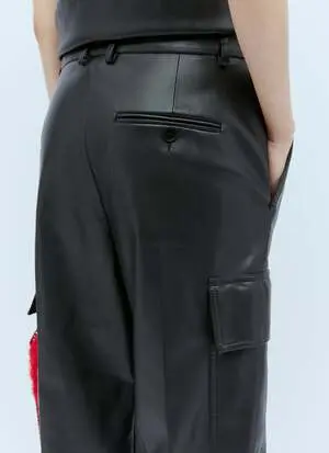 Stella McCartney Cargo Vegan Leather Pants