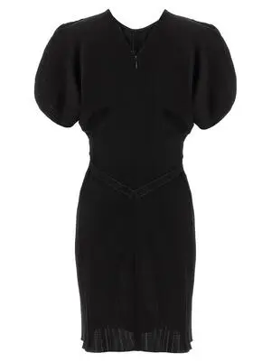 Victoria Beckham Gathered Waist Mini Dress