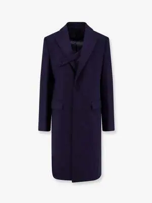 Dior Single-breasted Virgin Wool Coat - Multicolor
